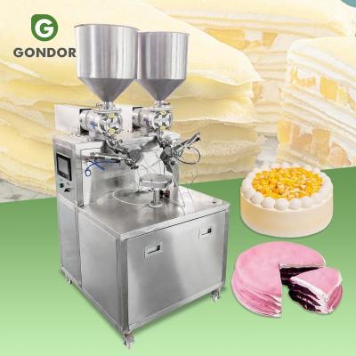 China Automatic Mille Crepe Spreading Cream Coating Machine New Queen Manual Layer Cake Equipment for Birthday Smear for sale