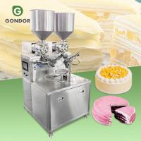 China Automatic Mille Crepe Spreading Cream Coating Machine New Queen Manual Layer Cake Equipment for Birthday Smear for sale