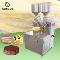 China Decoration Bread Full Automatic Smear Creaming Crepe Cake Daubing Icing Dispenser Cream Machine for Cake for sale