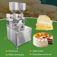 China Decoration Bread Full Automatic Smear Creaming Crepe Cake Daubing Icing Dispenser Cream Machine for Cake for sale
