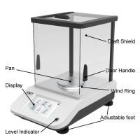China USB Port Laboratory Electronic Balance Stabilization Time ≤ 4 seconds 0.1mg External for sale