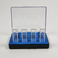 China 2 Polished Window PEAK Instruments Laboratory 1cm 10mm Spectrophotometer Glass Cuvette for sale