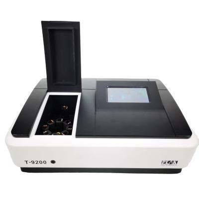 China 190-1100nm T-9200 Spectrophotometer with 2nm Bandwidth and Deuterium/Tungsten Lamp for sale