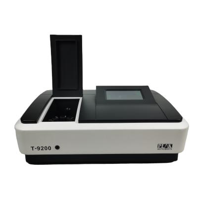 China Lab Analysis 190-1100nm T-9200S UV Visible Spectrophotometer with 7 Inch Touch Screen for sale