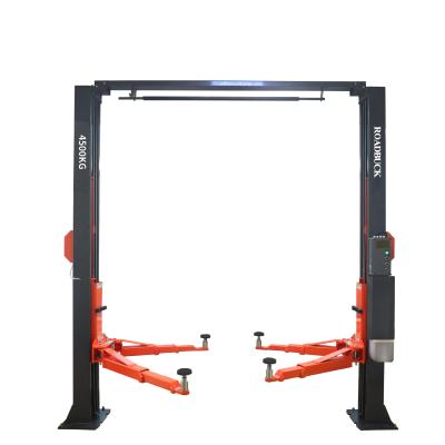 China 4500kg Car Lift Equipment Hydraulic Two Post Car Lift For Auto Repair Shop for sale