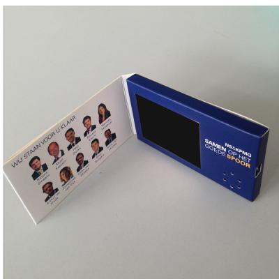 China Customizable Portable Lcd Screen Greeting Card Interactive Video Brochure for sale