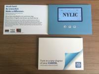 China 5 inch screen business gift video brochures video brochure cards lcd video brochure cards for promotion PVC050 for sale