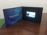 China LCD Hd Video Brochure Hard Cover Video Advertising Card CE ROHS Certification for sale