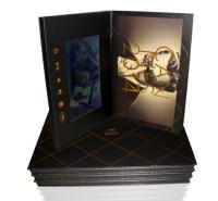 China Advertising invitation paper video crafts 10inch video greeting brochure cards for sale