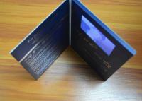 China 4.3 inch customized artwork lcd video brochure card built-in 128MB,rechargeable battery,speaker for sale