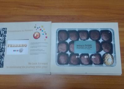 China FERRERO Promotional 2.4''  LCD screen advertising business video cards, many style video brochure for sale