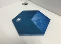 China Hot selling unique design hexagon video greeting card 7inch Hexagon Video Brochure for advertising for sale