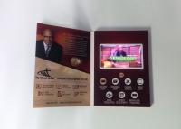 China Portable Virtual Video Birthday Card Video Screen Brochure For Anniversary for sale