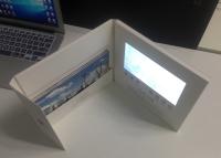 China Innovative marketing & communication solutions video advertising brochure 7inch lcd screen tri fold brochure for sale