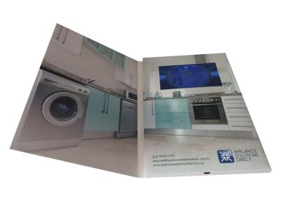China Newest 4.3 inch digital booklet LCD video brochure card,TFT Screen A5 size portrait video production business card for sale