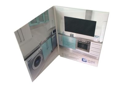 China Newest 4.3‘’ screen greeting card with video LCD video brochure card, A5 size portrait video production business card for sale