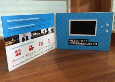 China Newest 4.3‘’ screen greeting card with video LCD video brochure card, A5 size landcape video production business card for sale