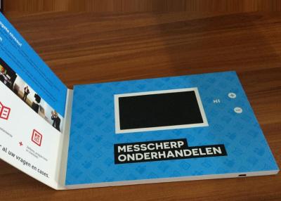 China Newest 4.3‘’ screen Button control LCD video brochure card, A5 size landcape video production business card for sale