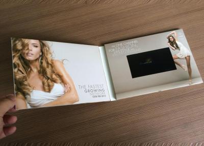 China A5 Size Folded Lcd Greeting Card Hd Video Brochure Rechargeable for sale