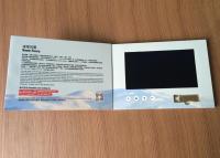 China 2017 Automotive advertising book 7'' USB stick holder branded lcd video brochure card with custom printing for sale