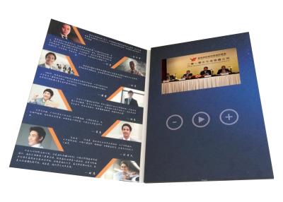 China 5 Inch portrait A5 size Lcd Screen video advertising brochure video book for property promotion PVC050 for sale
