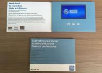 China Commercial Lcd Video Brochure Card With 128MB-8GB Memory USB Cable for sale