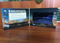 China Customized printed design video brochure 10'' wide screen video advertising cards for product sales for sale