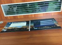 China High impact promotional video brochure 10'' wide screen video business cards With Built In Memory 256MB for sale