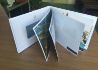 China Hard Cover Digital Video Visiting Card Video Brochure Business Card for sale