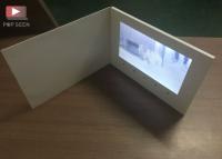 China High impact promotional video brochure 10'' wide screen video business cards plain white card for sale