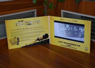 China 7 Inch Greeting Card In Video Hd Video Brochure Advertising For Wedding Party for sale