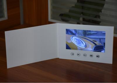 China Creative marketing stragety 7inch lcd screen video branding brochures white blank card no printing for sale