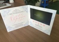 China Creative HD Video Brochure Mailer Lcd Video Brochure Card 153x86mm Display Area for sale