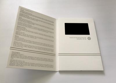 China 4.3 Inch Interactive Video Brochure Lcd Greeting Card A5 Size Business Promotional Card for sale