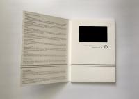China 4.3 Inch Interactive Video Brochure Lcd Greeting Card A5 Size Business Promotional Card for sale