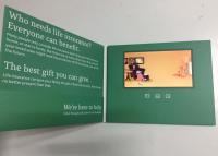 China Creative Video in print technology 7inch HD lcd screen video brochures video postcard for insurance education for sale