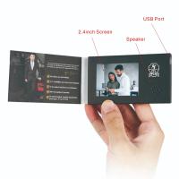 China 2.4 Inch Video Business Card Custom LCD Screen Card For Business Promotion for sale