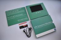 China Card product type 7inch tft screen video brochure digital video card for financial services organications for sale