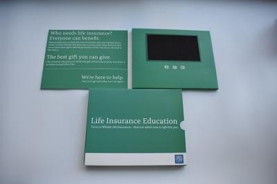 China Personalized Digital Video Book Rechargeable For Invitation IPS Screen for sale