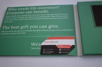 China Personalized Digital Video Book Rechargeable For Invitation IPS Screen for sale