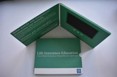 China Rechargeable Custom Video Greeting Cards Portable For Marketing Strategy for sale