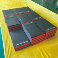 China Premium Custom Tri Fold Video Booklet 7 Inch HD Screen With Embossed Foiled Logo for sale