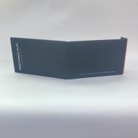 China Premium Custom Tri Fold Video Booklet 7 Inch HD Screen With Embossed Foiled Logo for sale