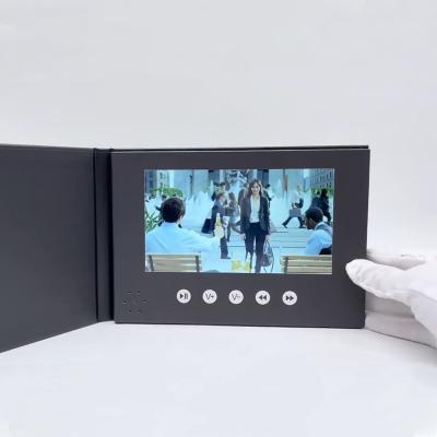 China Marketing campaign tool 7inch HD screen LCD display promotional video advertising card with printing for sale