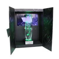 China Premium Presentation 7inch screen Display Luxury Dual-Door Hard Cover Video Display Box with Product Display Area for sale