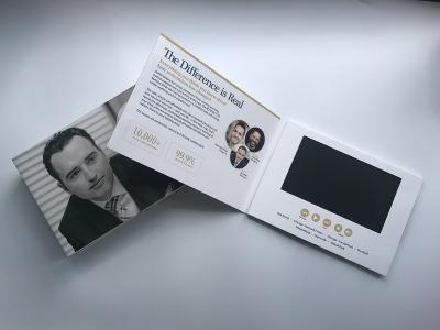 China Card product type 7inch tft screen video brochure lcd video booklet with customized video for technology demonstration for sale
