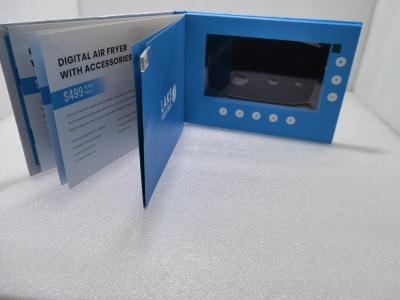 China 7 Inch Custom Hardcover Video Book with Multiple Pages Premium Multi-Leaf LCD Video Brochure for Marketing Events  Corporate Presentations for sale