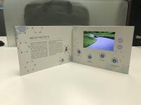China Paper craft  5inch LCD screen Video Brochure business promotional card  Brandng with video company introduction for sale