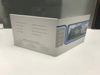 China Paper craft  5inch LCD screen Video Brochure business promotional card  Brandng with video company introduction for sale