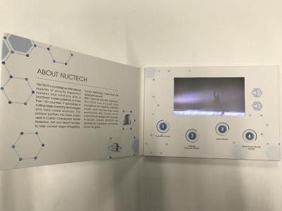 China Portable Video Message Card Custom Video Brochures For Wedding for sale